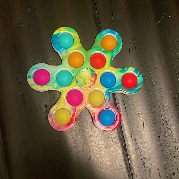 Toys | Tie Die Rainbow Dimple Pop It Fidget Toy | Poshmark